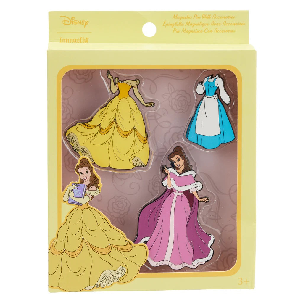 Loungefly Disney Belle Paper Doll Pin – Circle Of Hope Boutique