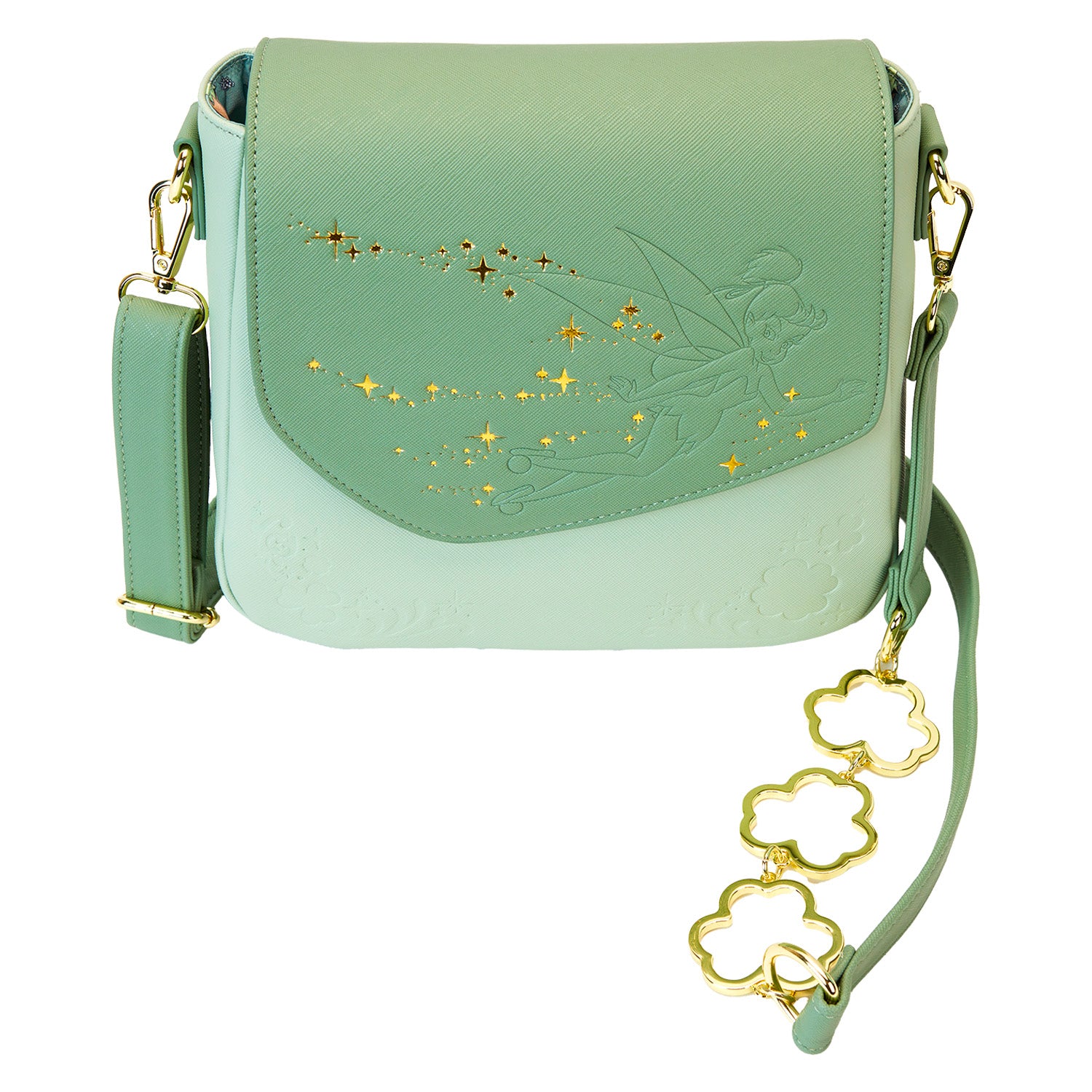 Loungefly Disney Tinker Bell 4-Leaf Clover Crossbody Bag – Circle Of ...